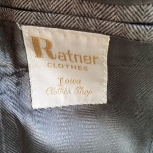 Ratner | Suits & Blazers | Vintage Ratner Mens Blazer Suit Gray Size 4l ...